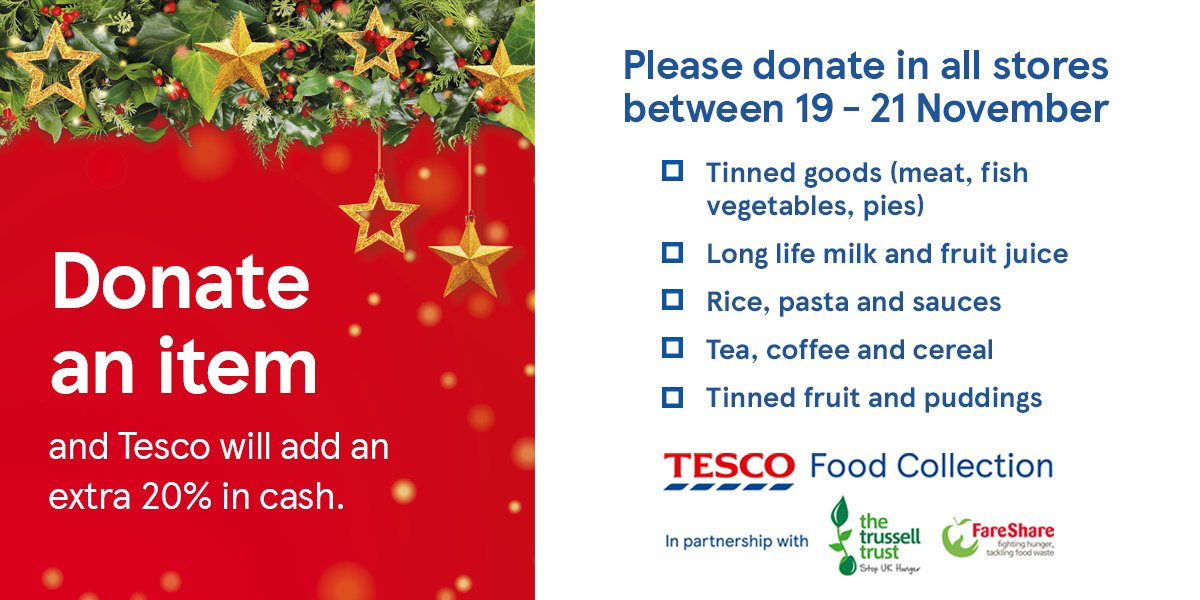 TESCO FOOD DONATIONS | Mid Cheshire Foodbank